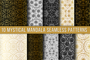 Mystical Mandala Seamless Patterns, a Pattern Graphic by barsrsind