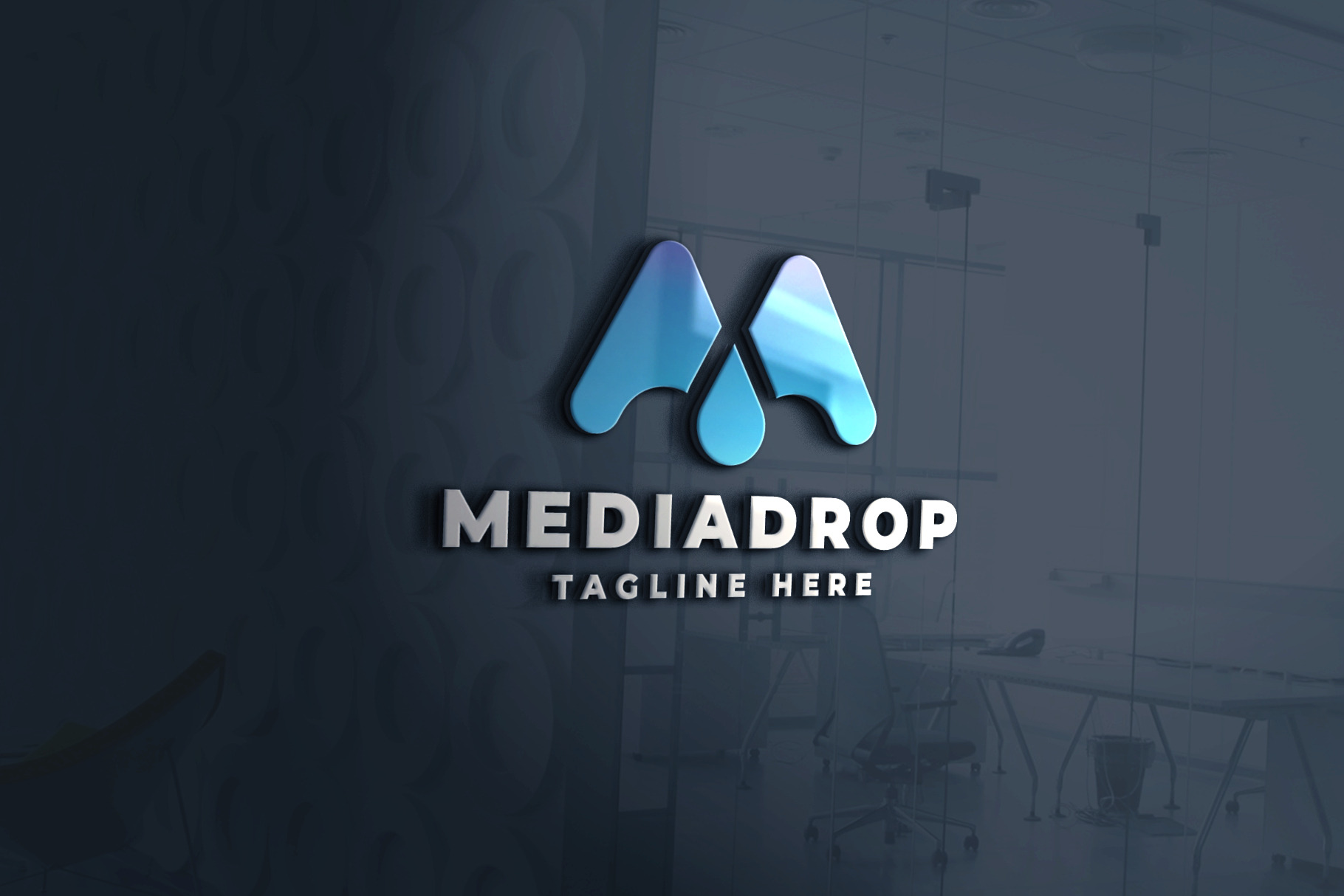 Media Drop Letter M Pro Logo Templat, a Branding & Logo Template by ...
