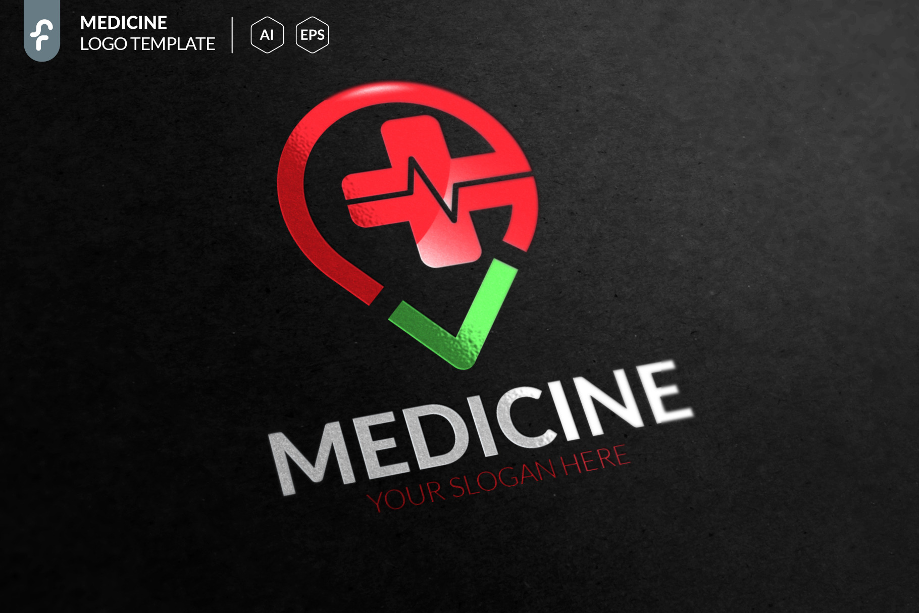 Medicine Logo, a Branding & Logo Template by ft.studio