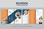 School Trifold Brochure Template