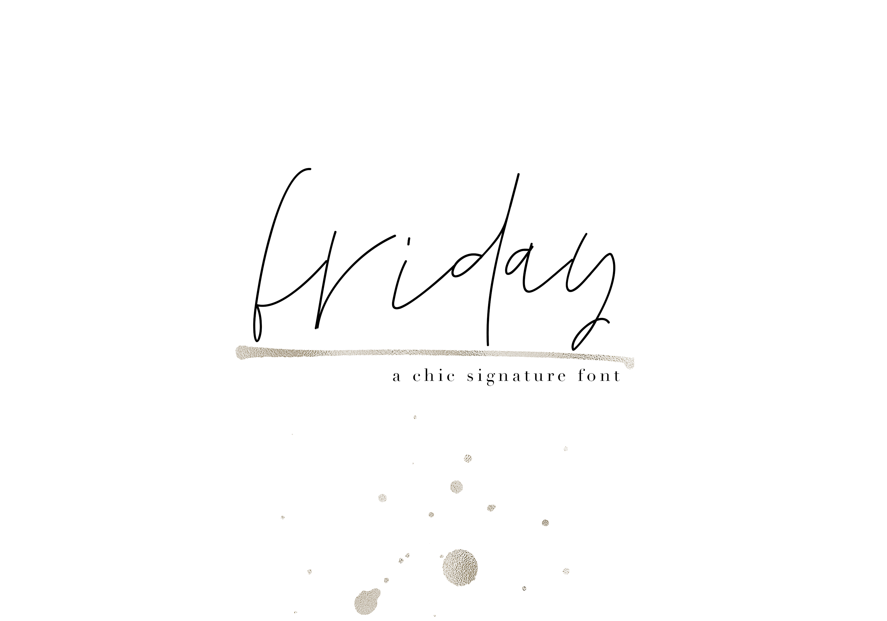 Friday - Chic Signature Font, a Script Font by KA Designs | Creative Market