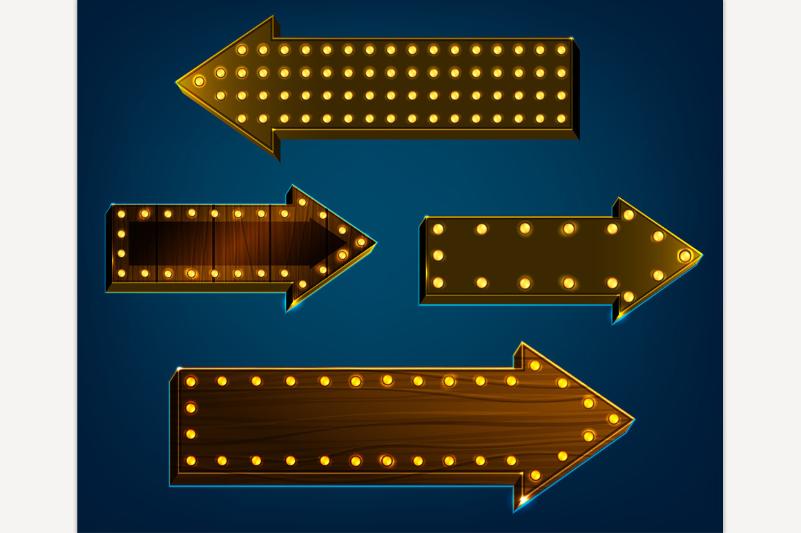 Wooden Arrow Signs, a Decorative Illustration by Anna's Shop