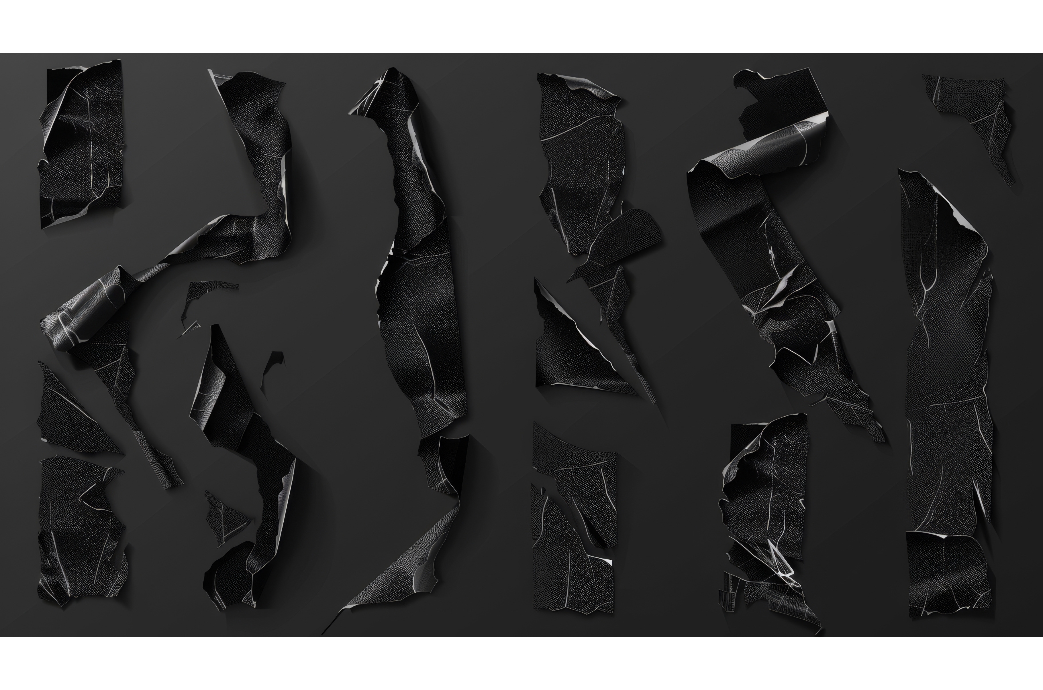 Glued cut wrinkled plaster mockup, a Background Photo by ZinetroN