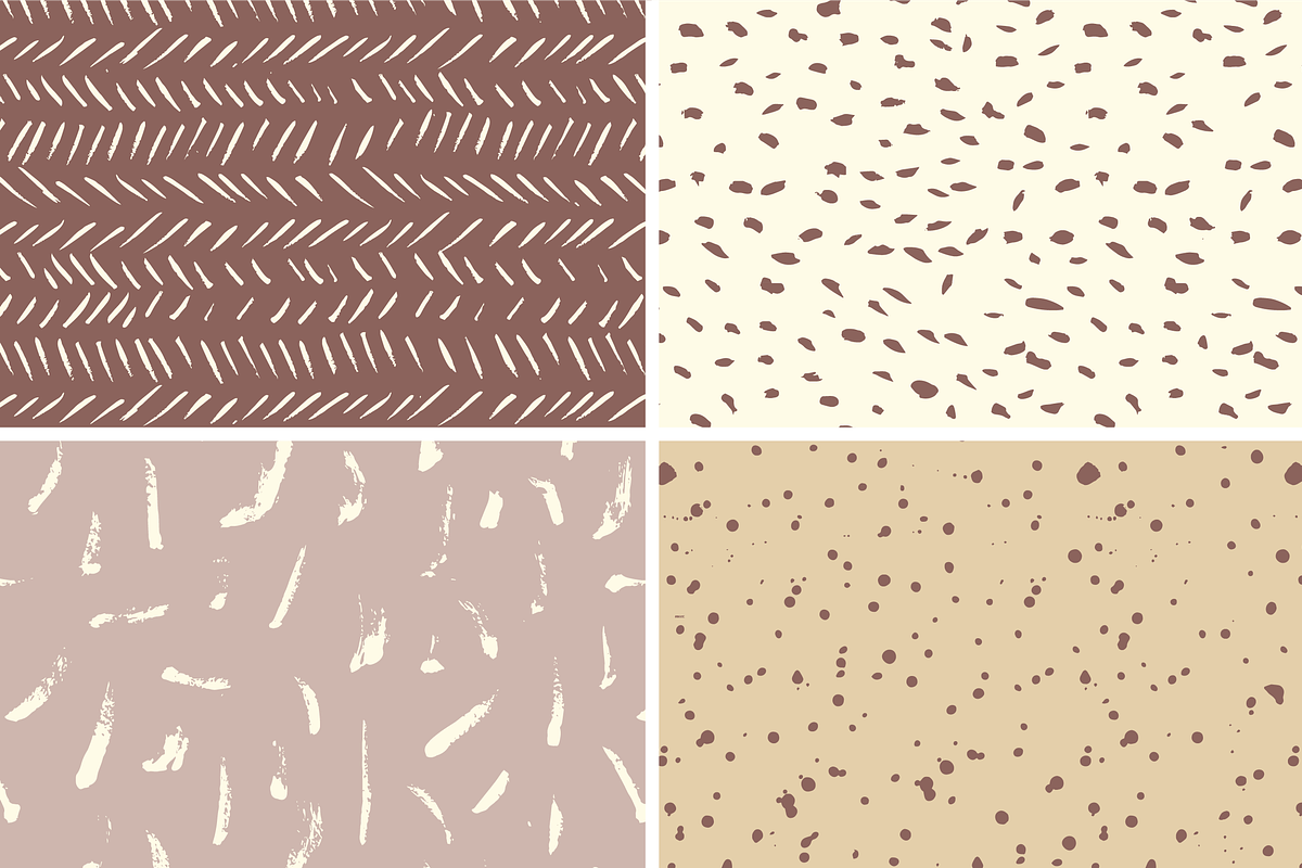 Simple Shapes Pattern, a Pattern Graphic by annakatecreates