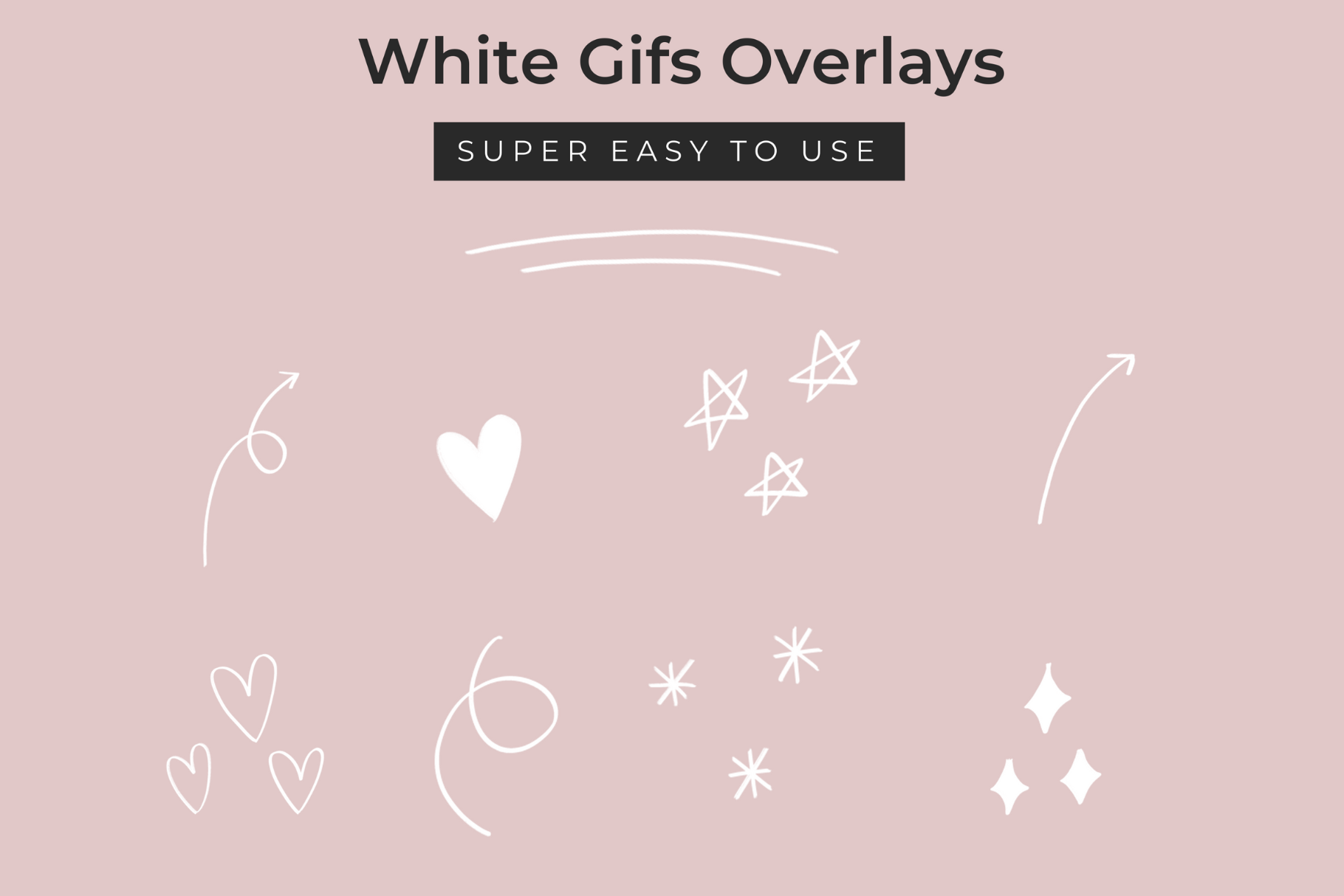 Animated White Doodle Gifs, a Graphic by Mstvisuals