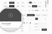 Minimal White UI kit, an UI Kit Template by Medialoot