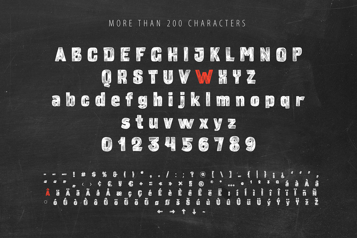 Coffee Chalk new chalkboard Font, a Font by kaer_shop