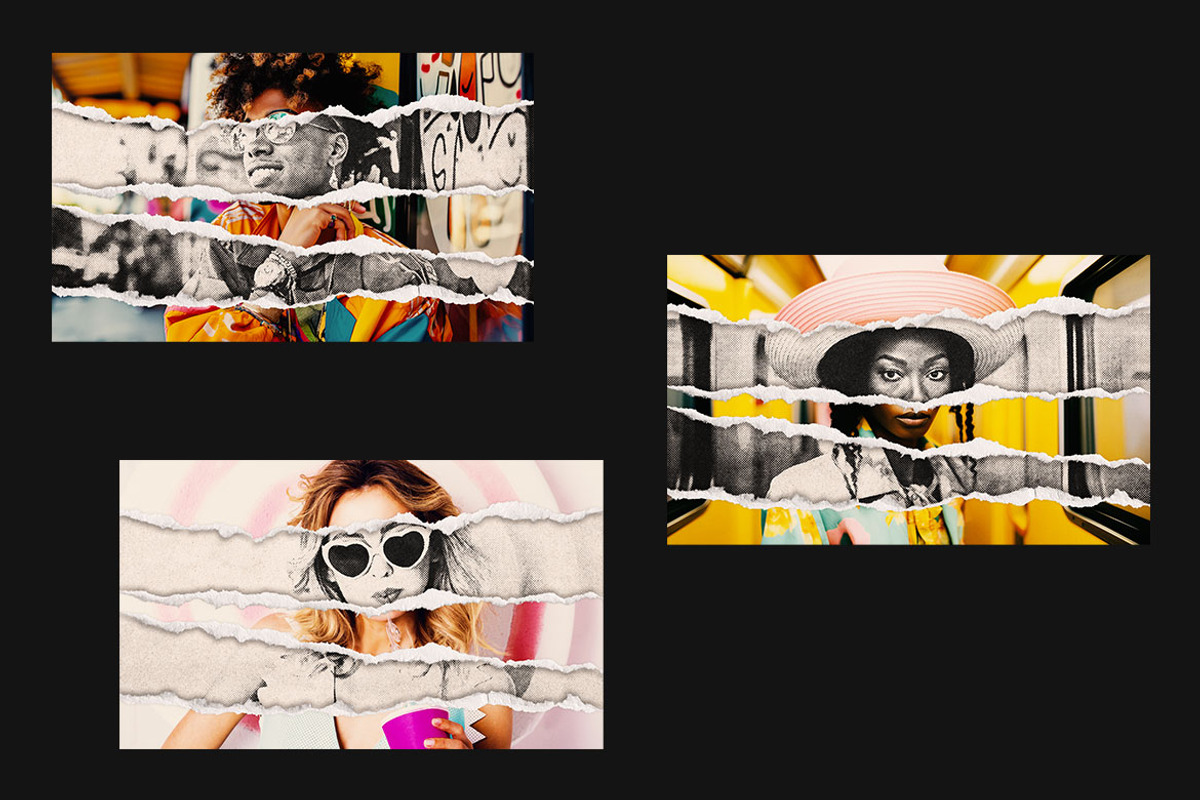 Ripped Halftone Photo Effect, a Layer Style Add-On by dokudokunomi