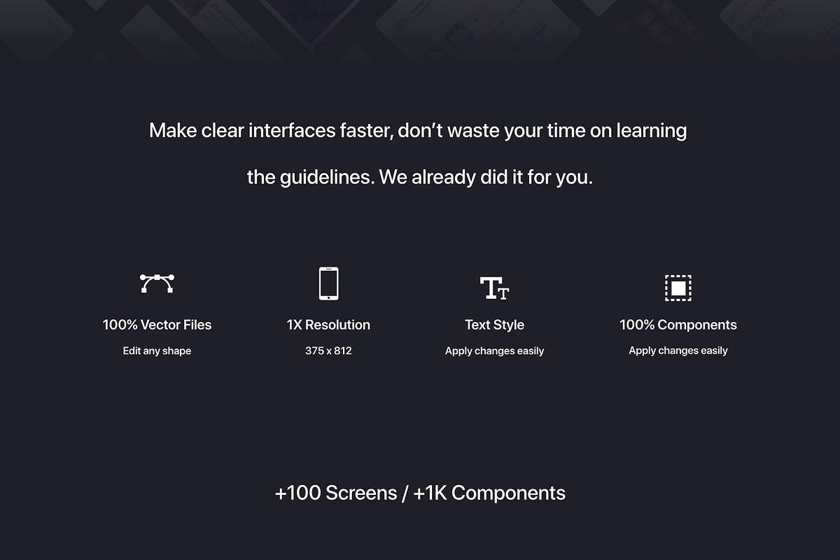 iOS12 GUI KIT, an UI Kit Template by Ui Markets | Creative Market