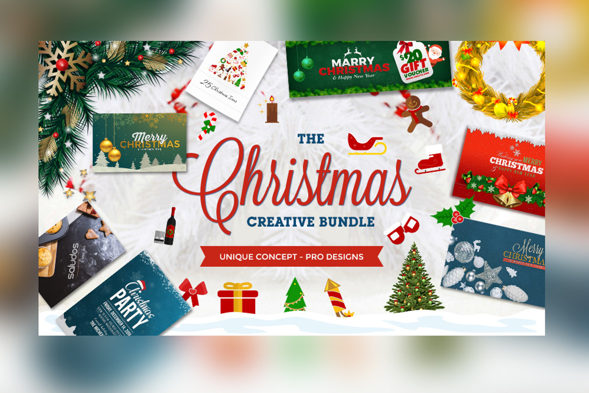Christmas Design Bundle, a Design Template by Jumbo Icons