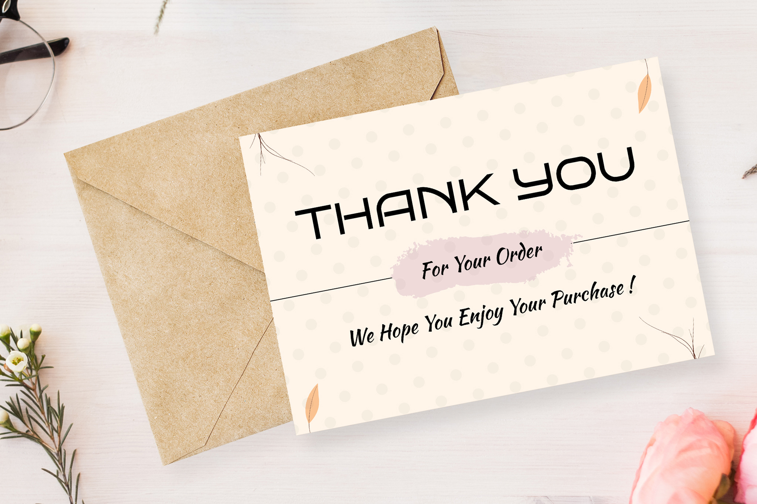 Thank You Card Template Layout