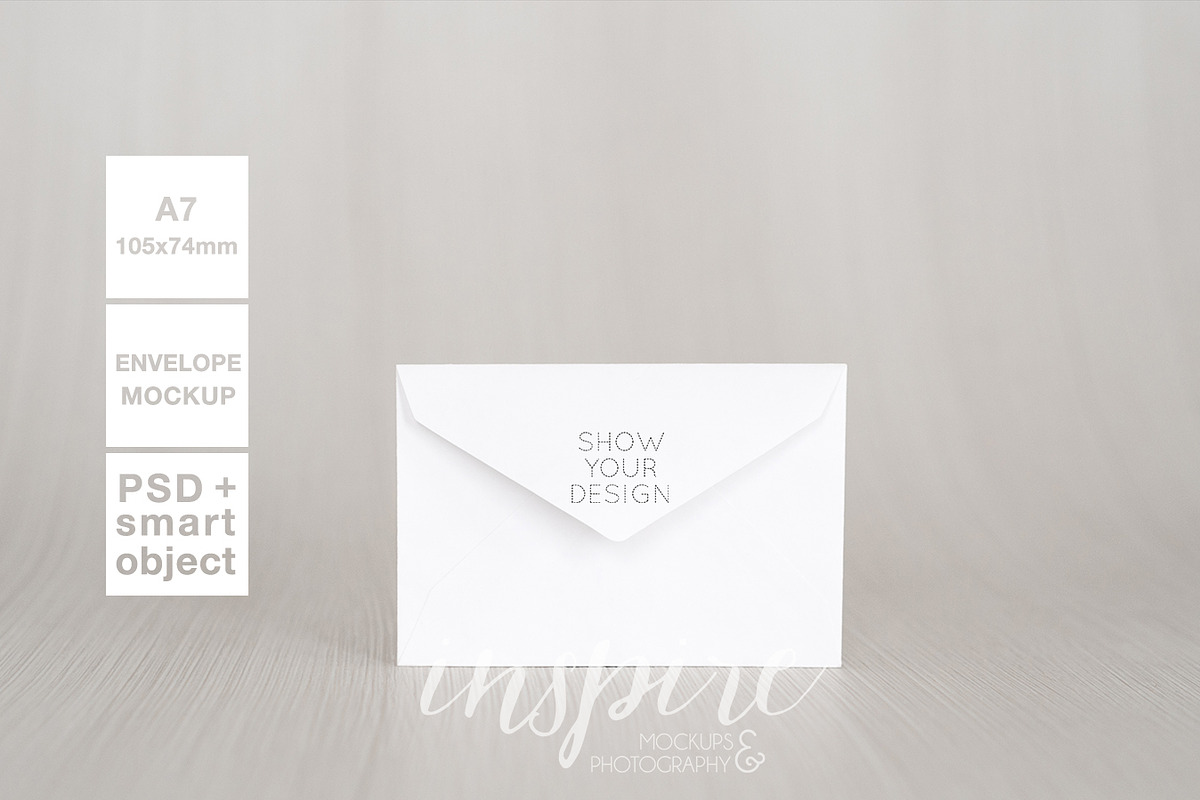 A7 Card/Invitation Nordic Mockup, a Print Template by Inspire Mockups