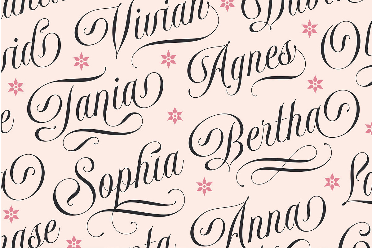 Delirian Script & Ornaments, a Script Font by Andrey Sharonov