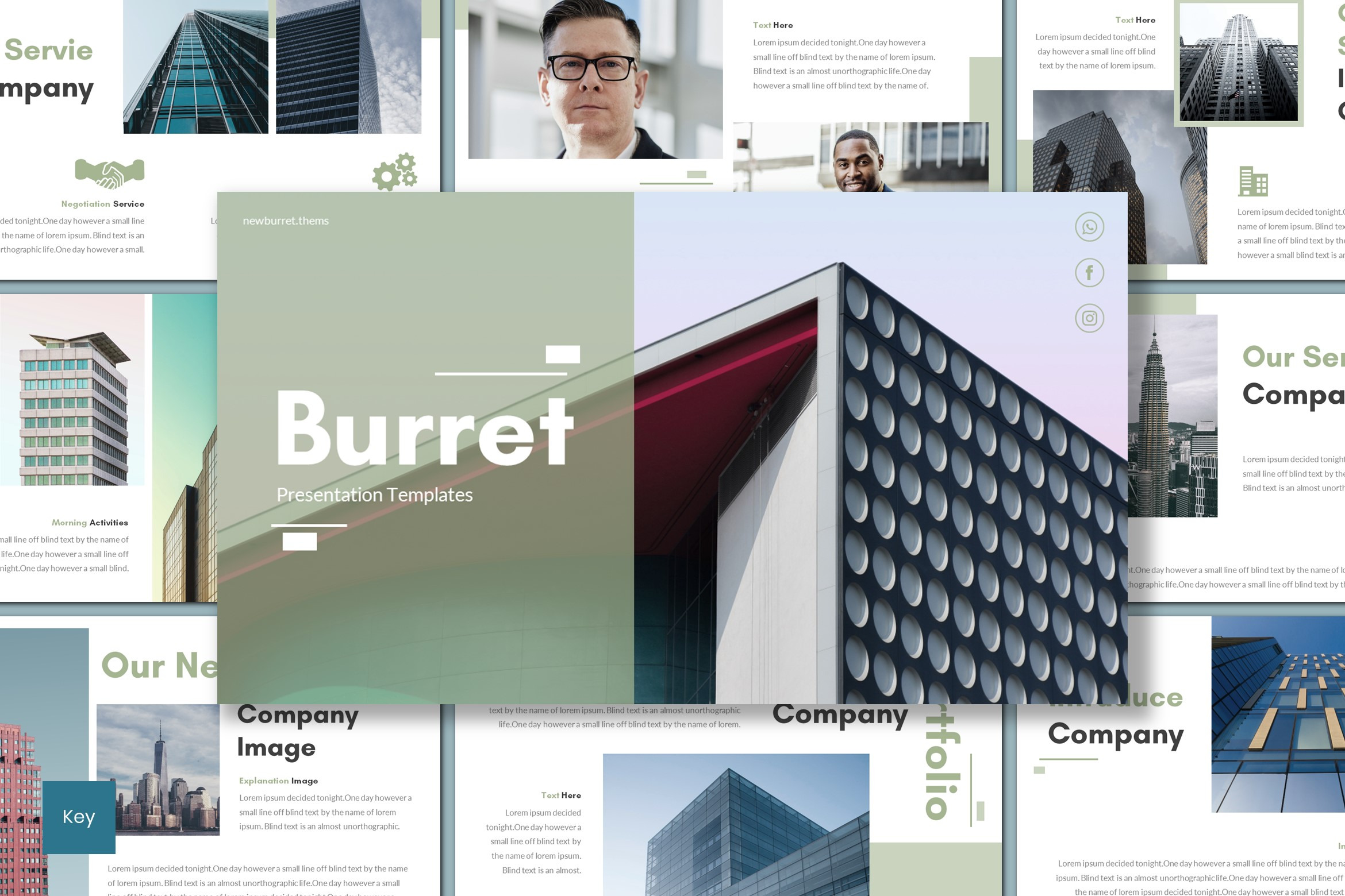 Burret - Keynote Template, a Presentation Template by inspirasign