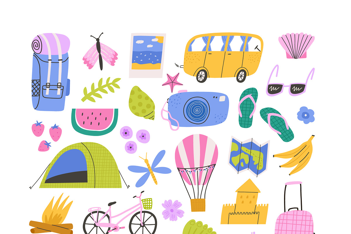 Four seasons BUNDLE - vector clipart