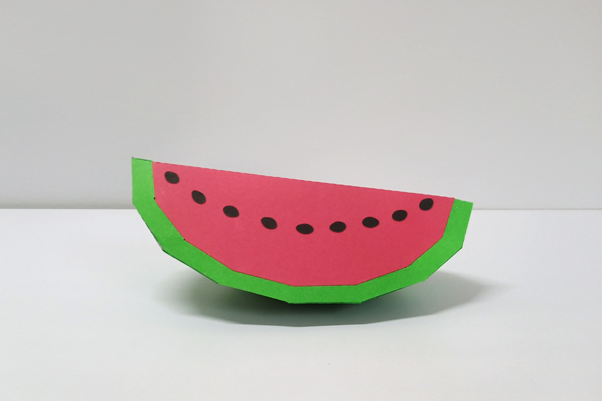 DIY Watermelon - 3d papercraft, a Templates & Theme by PAPER amaze