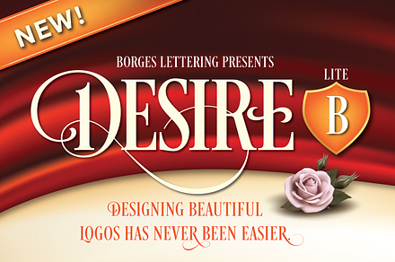 Desire, a Font by Borges Lettering