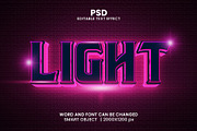Neon Light 3d Psd Text Effect, a Brushes & More by bdrobin
