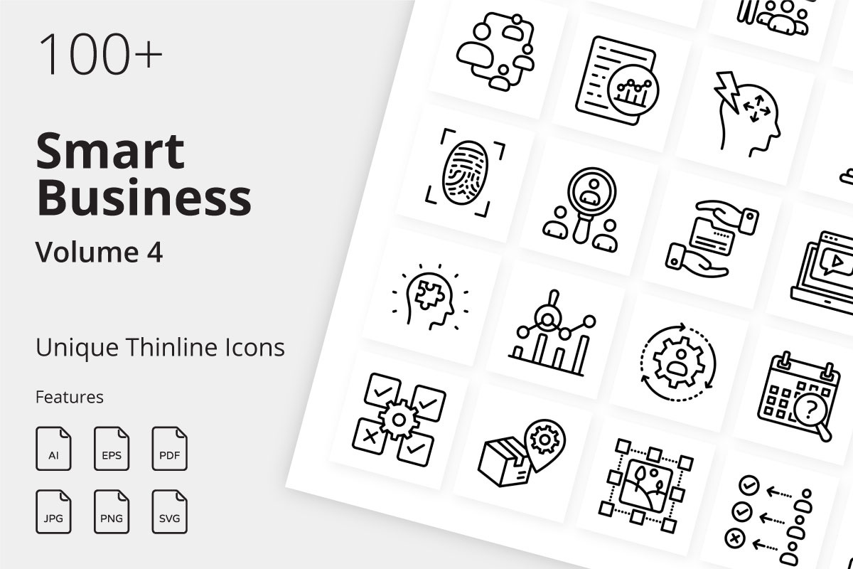 Smart Business Icons Volume 4, an Outline Icon by vectorstank