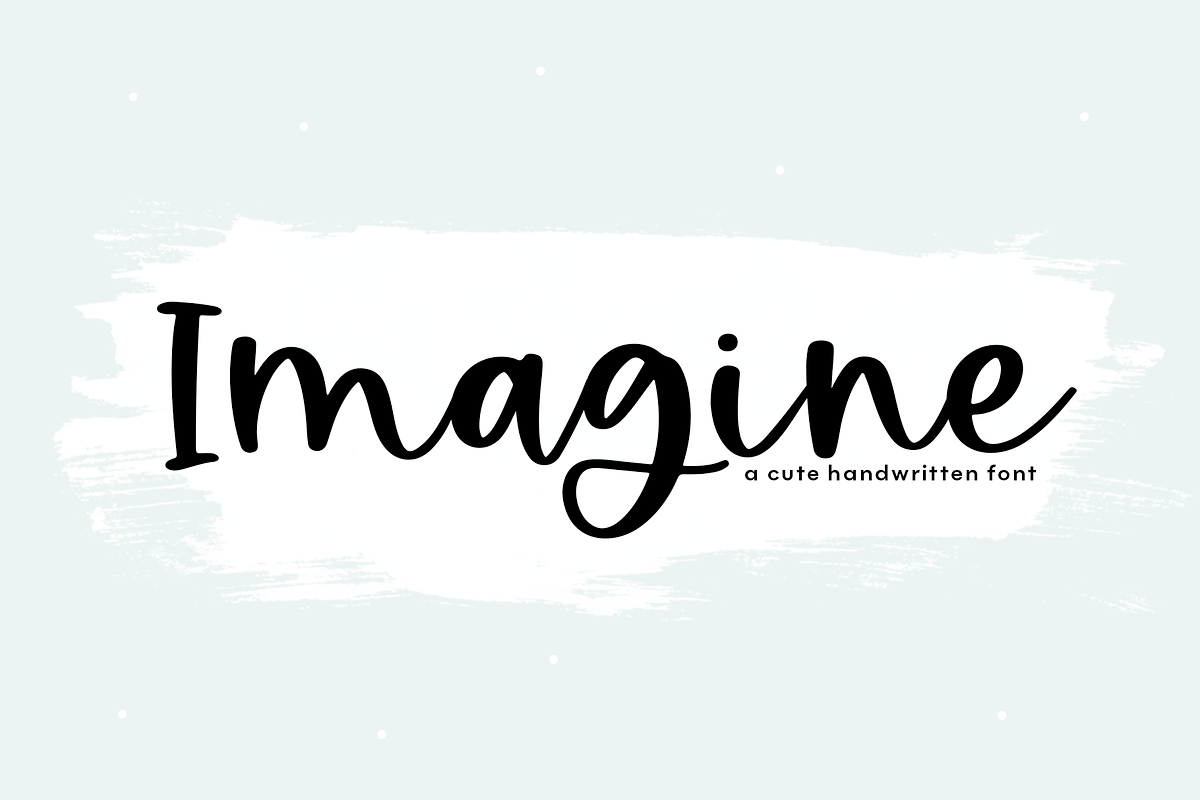 Imagine | Handwritten Script Font, a Script Font by KA Designs