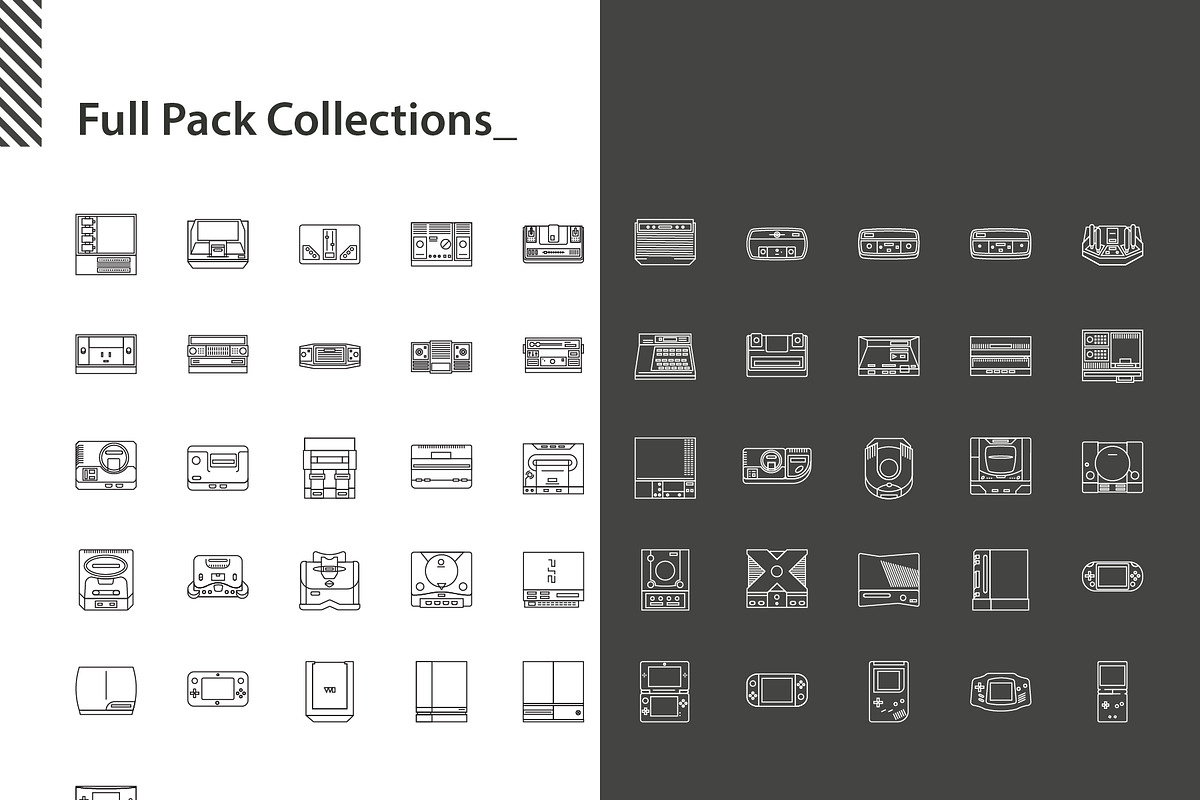 Console Icon Set, an Icon by kerismaker