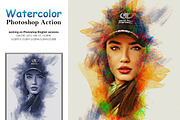 Watercolor Photoshop Action, an Action Add-On by Studio Retouch