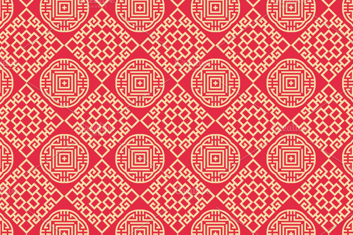 Chinese pattern, a Pattern Graphic by kio