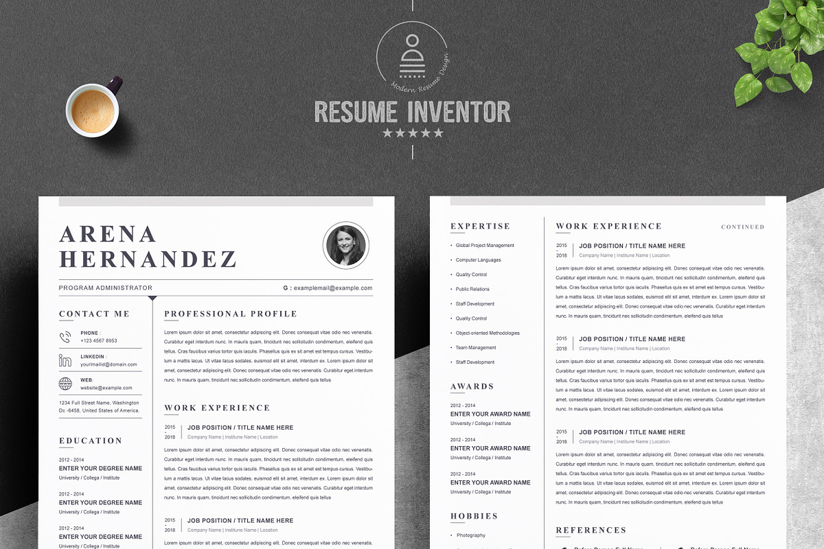 Professional Resume Template 2021, a Resume Template by ResumeInventor