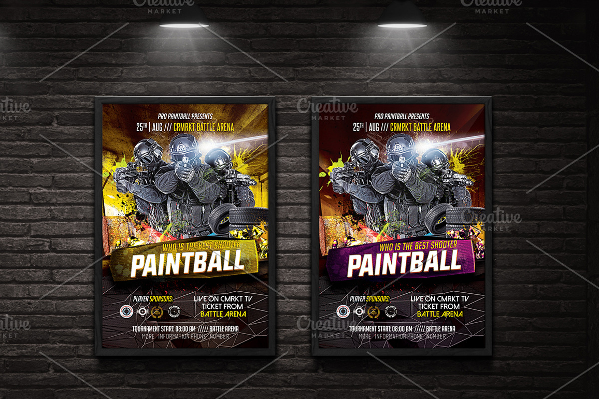 Paintball Flyer Template, a Flyer Template by Basez Flyers