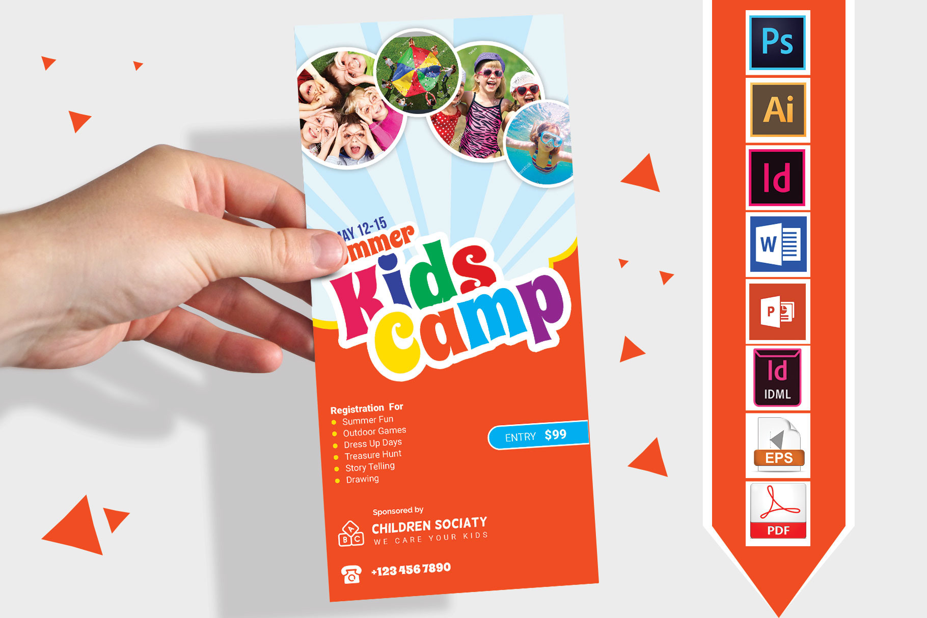 Kids Summer Camp DL Flyer Vol-2, a Flyer Template by Imagine Design Studio