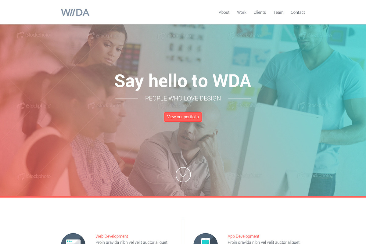 WDA - Creative Responsive Template, a Websites & App Template by www ...
