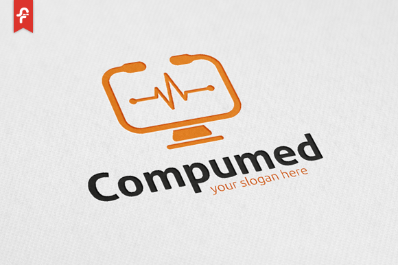 Computer Medical Logo, a Branding & Logo Template by ft.studio