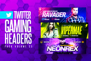 Gaming Twitter Headers Pack 23 | Creative Market