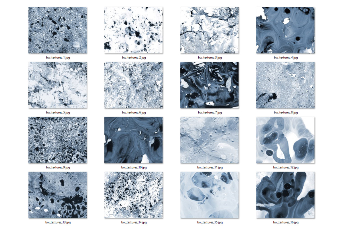 B&W Marble Textures, a Texture Graphic by ekaart