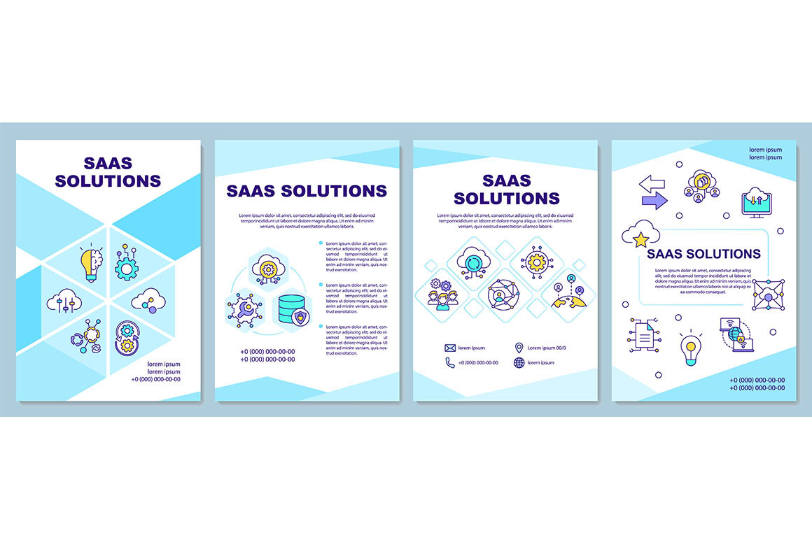 SaaS solutions brochure template, a Brochure Template by bsd studio