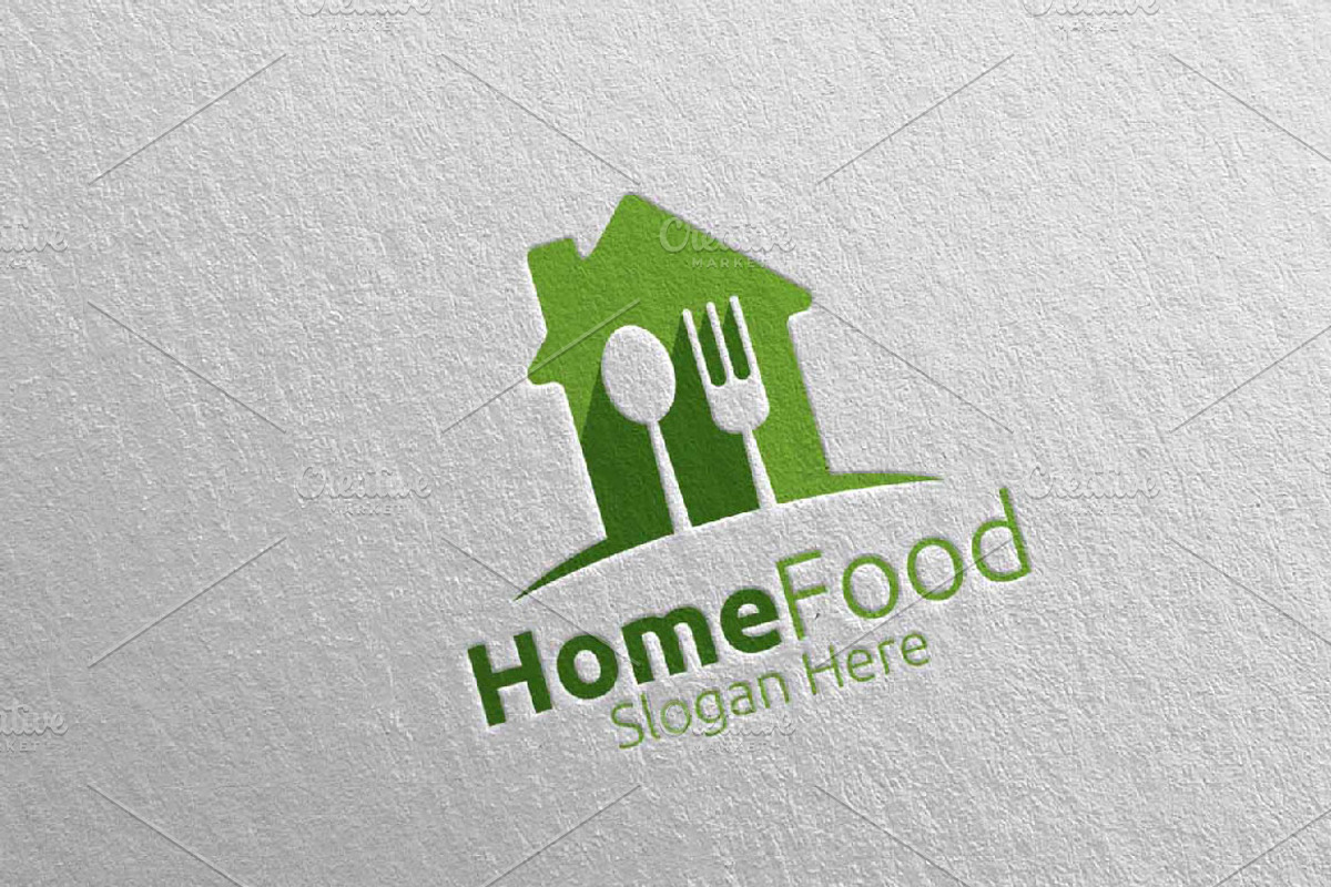 Home Food Logo Restaurant or Cafe 28, a Branding & Logo Template by ...