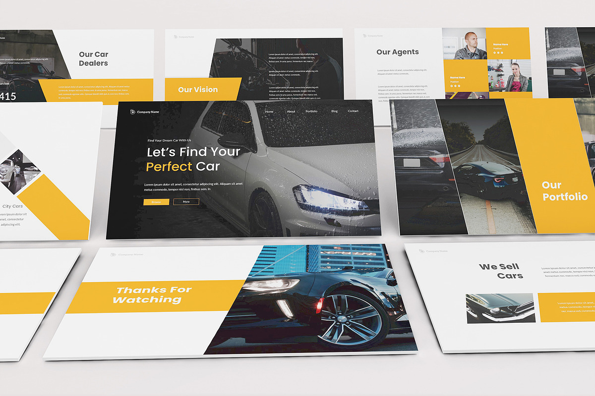 Car Dealership Powerpoint Template, a Presentation Template by ...