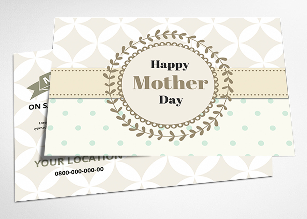 Mothers Day Postcard, a Card Template by AfzaalGraphics