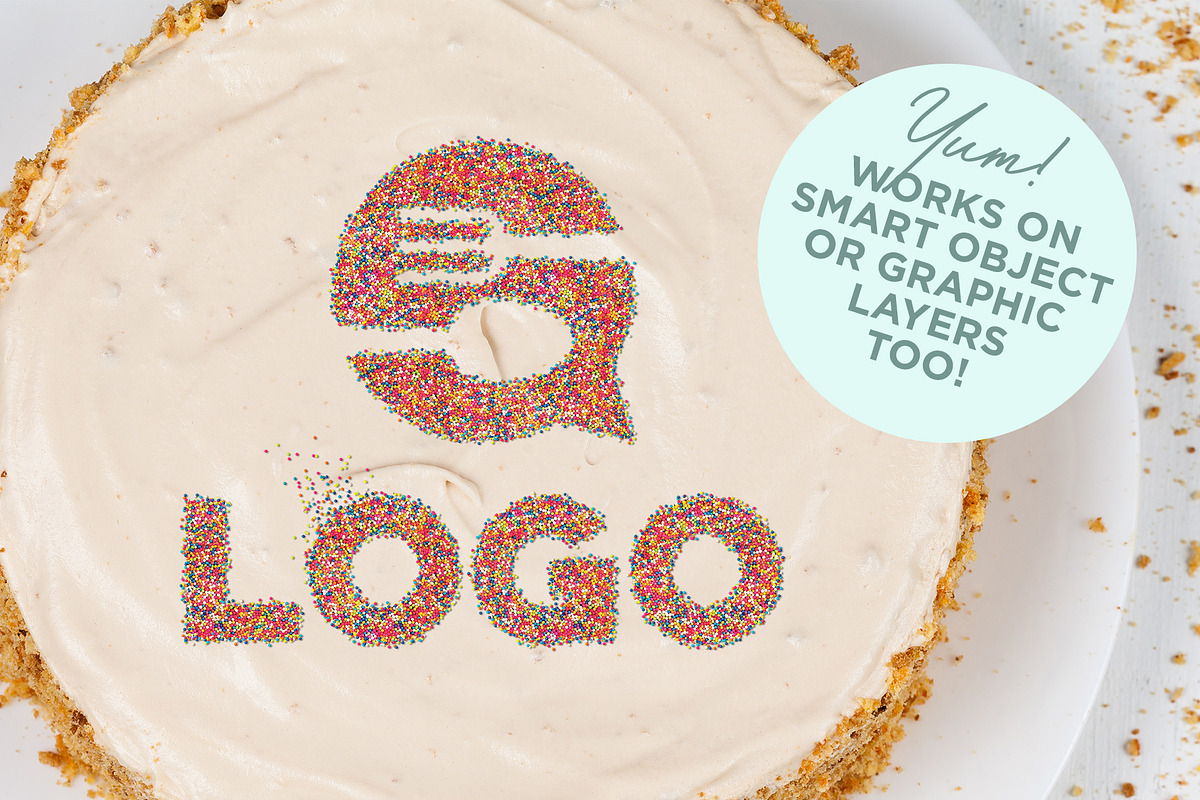 Sprinkle Photoshop Action, an Action Add-On by Designdell