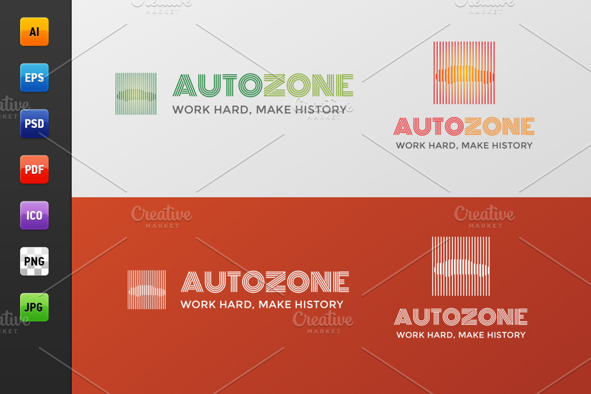Auto Zone Logo, a Branding & Logo Template by Web Design Label
