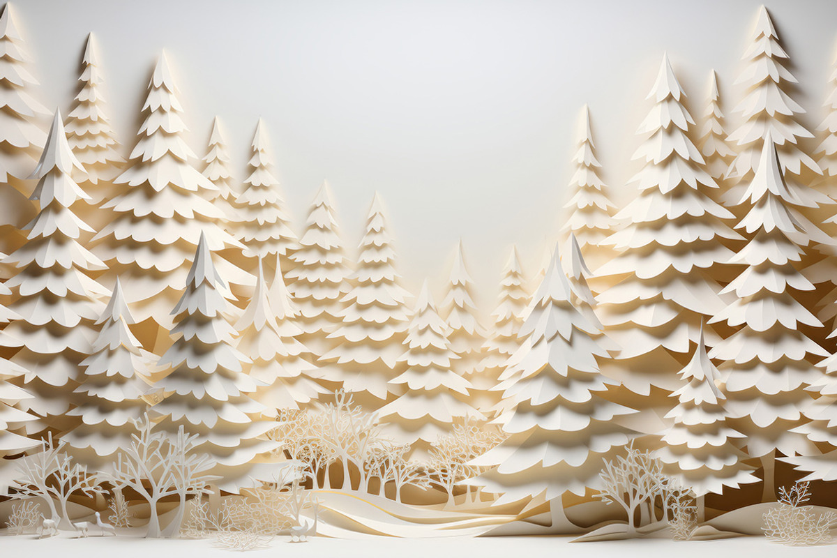 Christmas paper cut. Collection, a Seasonal Illustration by Handmadefont