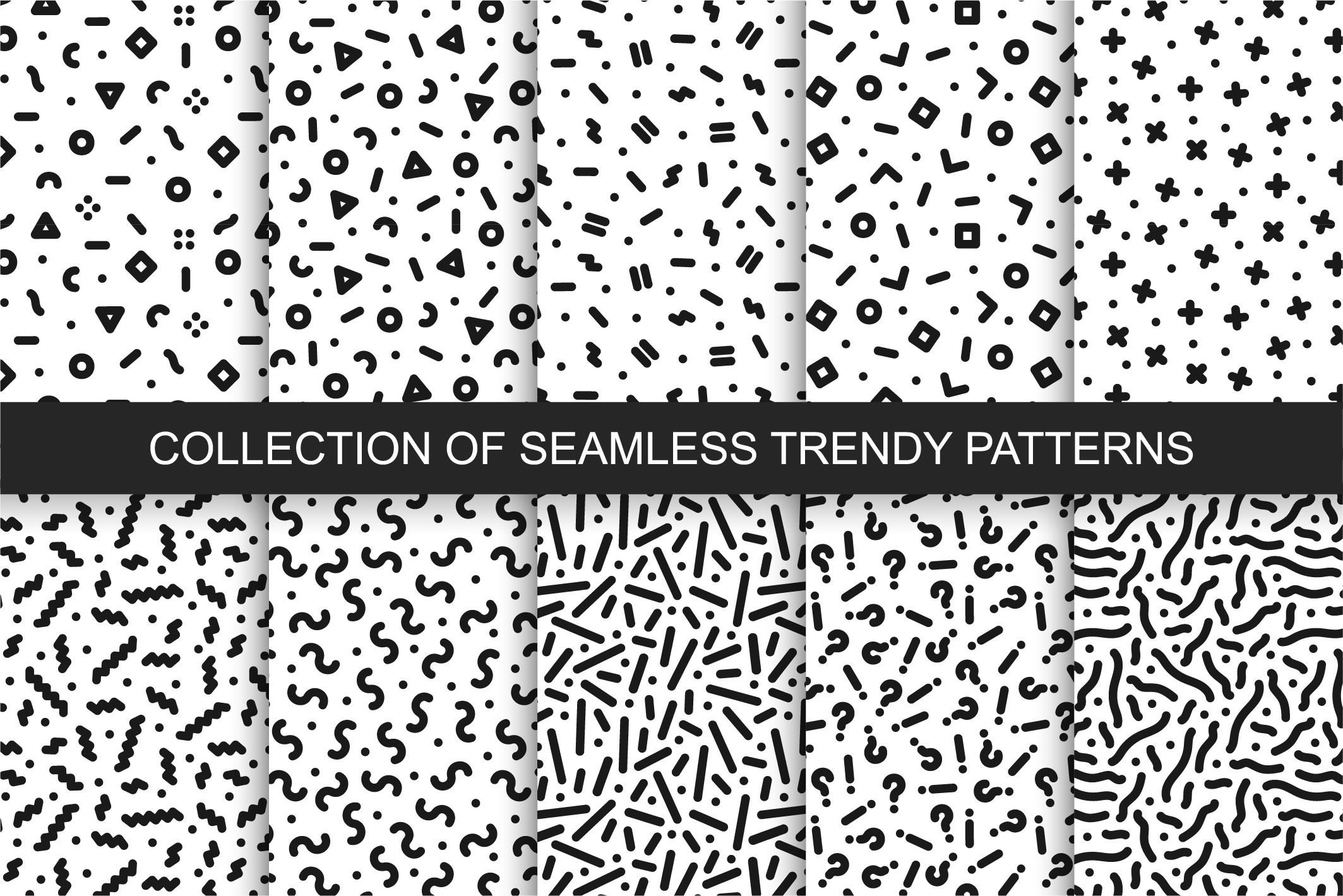 Trendy seamless stylish patterns, a Pattern Graphic by ExpressShop