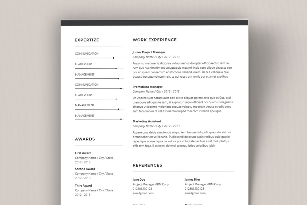Resume Eliza, a Resume Template by Estartshop