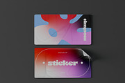 Custom Shape Sticker Mockup, a Merchandise Mockup by Mego-studio