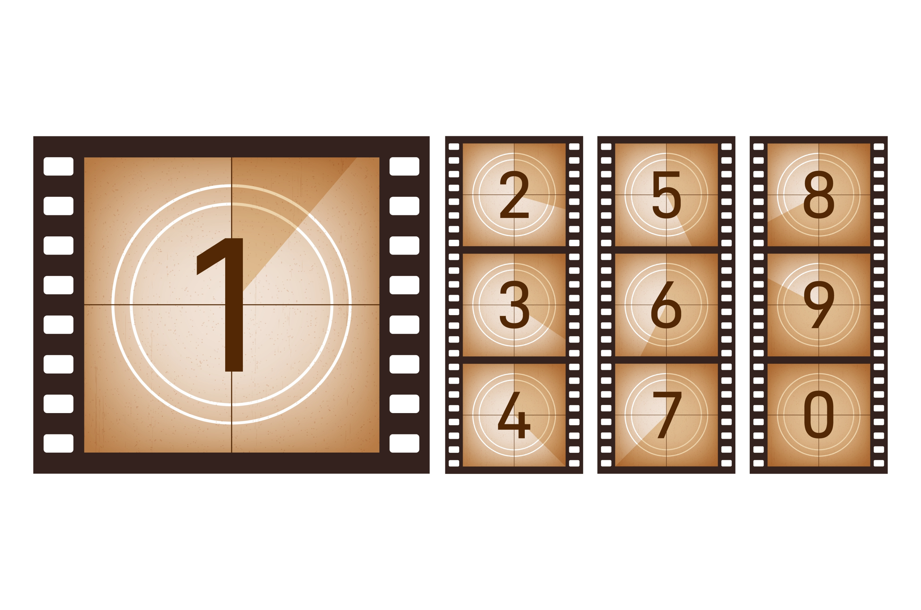 Movie countdown. Cinema screen old, a Background Graphic by LadadikArt