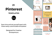 Pinterest Marketing Templates, a Social Media Template by Lynelle Lillian