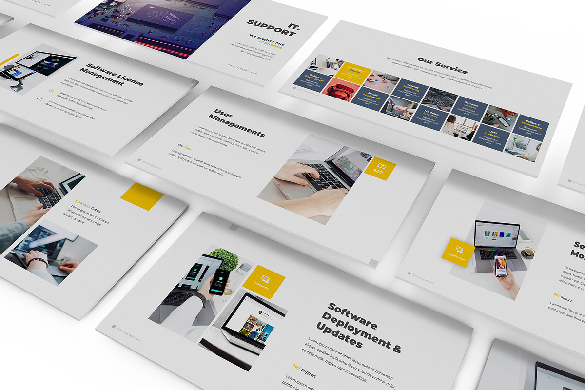 IT Support Powerpoint Template, a Presentation Template by Giant Design
