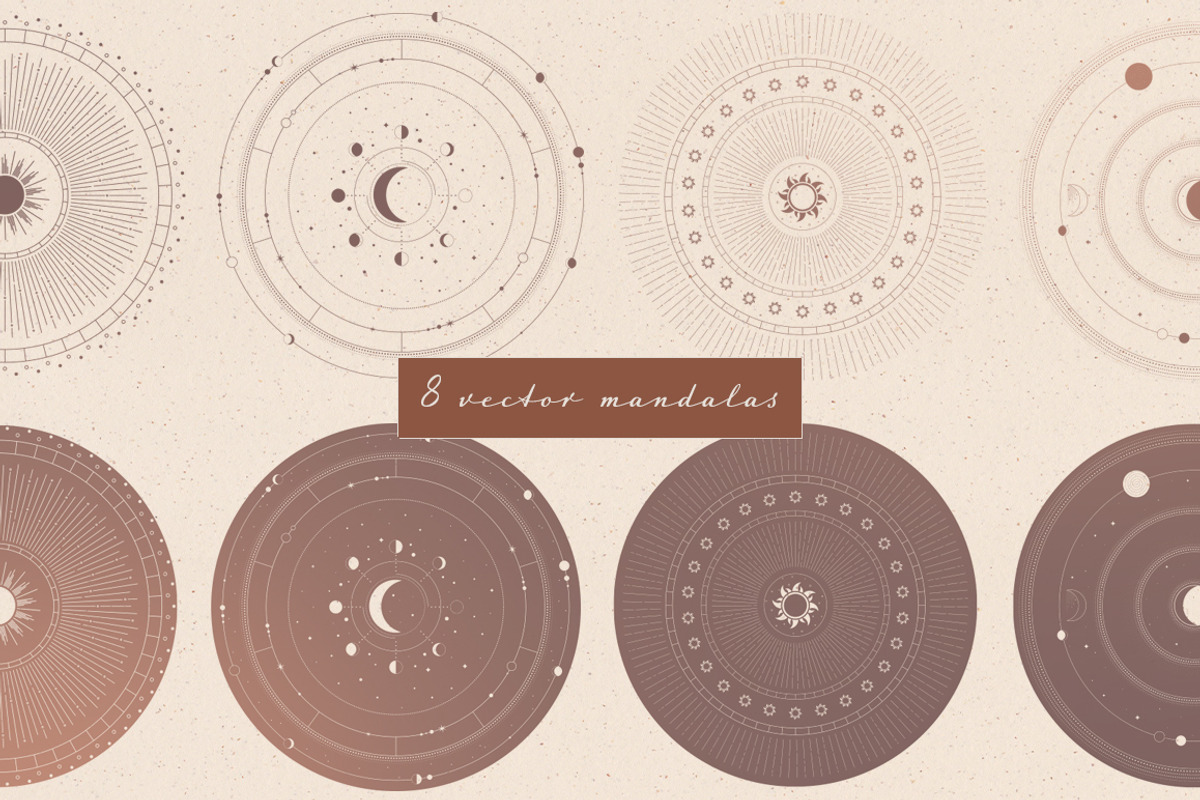 Celestial Beauty Design Elements, a Texture Illustration by J. Oliver ...
