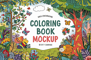 Colouring Book Canva Mockup