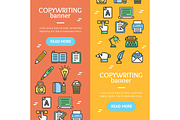 Writer and Copywriting Banner, a Work Illustration by More Shop